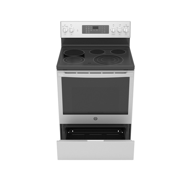 GE Profile™ 30" Smart Free-Standing Electric Convection Fingerprint ...