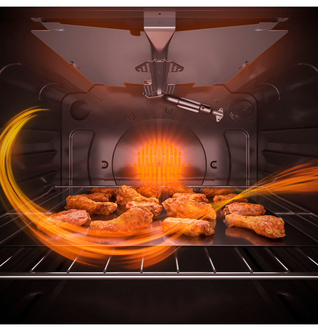 GE® 30" Slide-In Front-Control Convection Gas Range with No Preheat Air ...