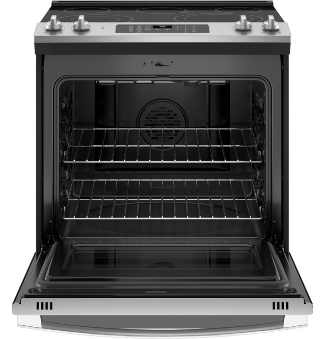GE® 30" Slide-In Electric Convection Range with No Preheat Air Fry ...