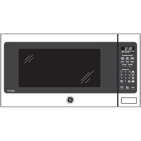 GE Profile™ 2.2 Cu. Ft. Countertop Sensor Microwave Oven - PES7227SLSS ...