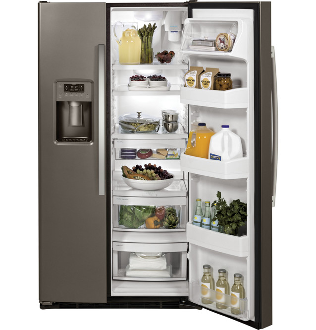 GE® 25.3 Cu. Ft. Side-By-Side Refrigerator - GSS25GMHES - GE Appliances