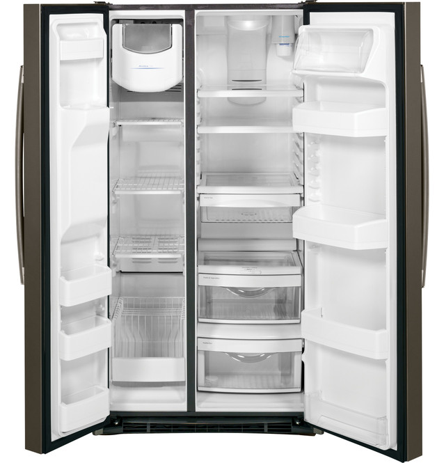 GE® 25.3 Cu. Ft. Side-By-Side Refrigerator - GSS25GMHES - GE Appliances