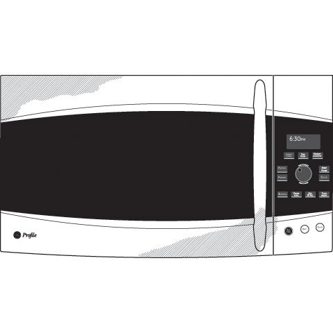 GE Profile Spacemaker® 2.1 Cu. Ft. Over-the-Range Microwave Oven ...