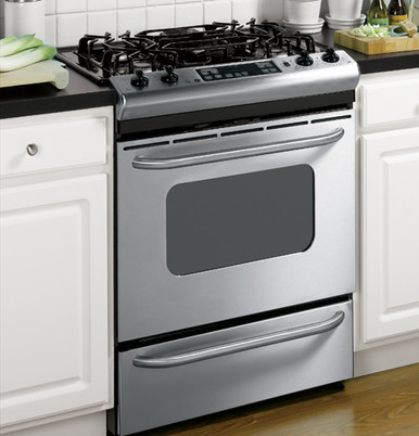 GE® 30" Slide-In Gas Range with Self-Cleaning Oven - JGSP28SEKSS - GE ...