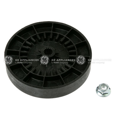 TRANSMISSION PULLEY AND NUT - WH49X25379 - GE Appliances