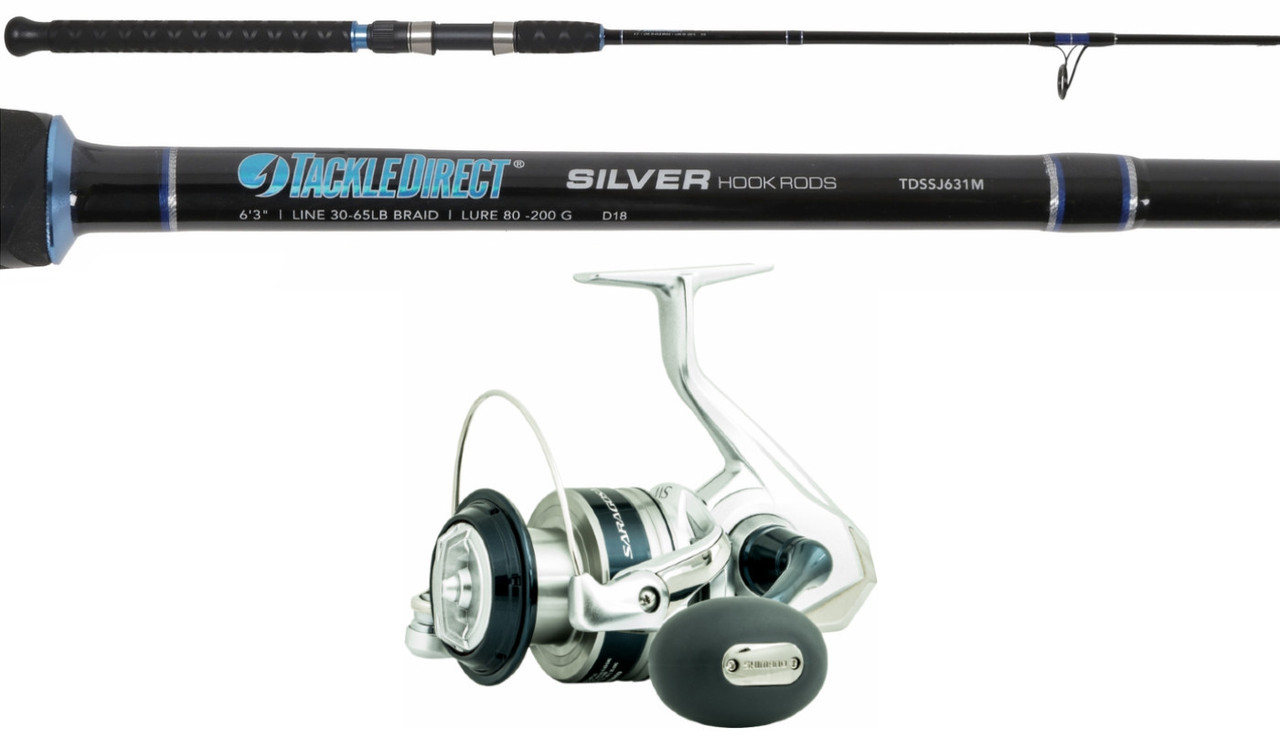 TackleDirect Silver Hook/Shimano Saragosa 6000 Spin Combo