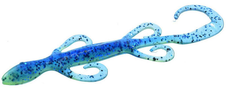 Zoom Lizard Bait - 6in - Sapphire Melon - TackleDirect