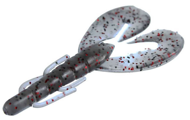 Zoom Super Speed Craw - 4in - Smoke Red - TackleDirect