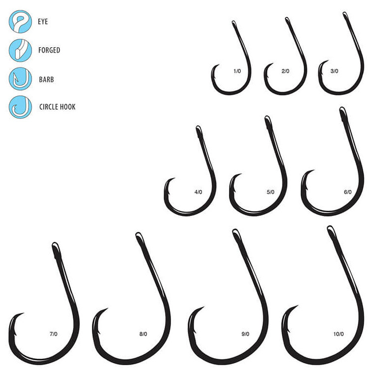 Gamakatsu 4X Strong Inline Octopus Circle Hooks - TackleDirect