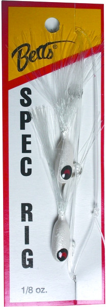Betts Spec Rig - White/White - 1/8 oz. - TackleDirect