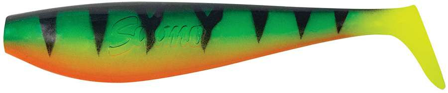 Salmo Walleye Shad 12 Swimbait - Fire Tiger UV - TackleDirect