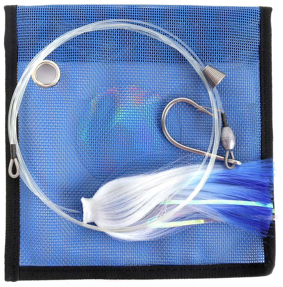 MagicTail Hoo Magic Pin Rig Trolling Head 1oz Blue Tip - TackleDirect