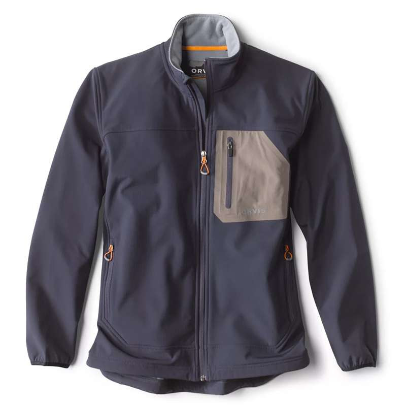 Orvis Tech Softshell Jacket - Navy - Large - TackleDirect