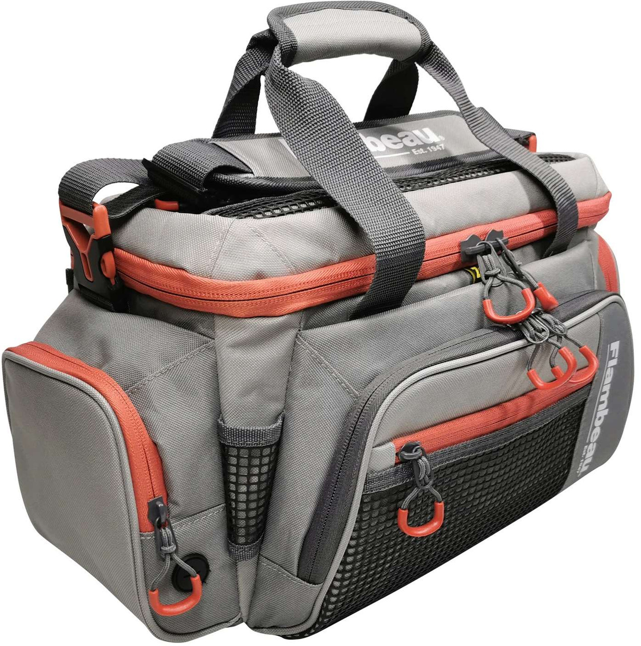 Evolution Outdoor 5007 Flambeau Pro-Angler Bag Grey/Red - TackleDirect