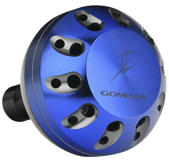 Gomexus Power Knob Aluminum D47 - Black and Blue Smoke - TackleDirect