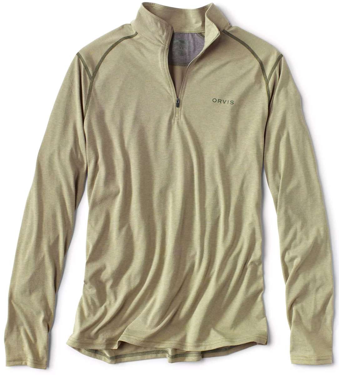 Orvis Dri-Release Quarter Zip Shirt - Moss Green - TackleDirect