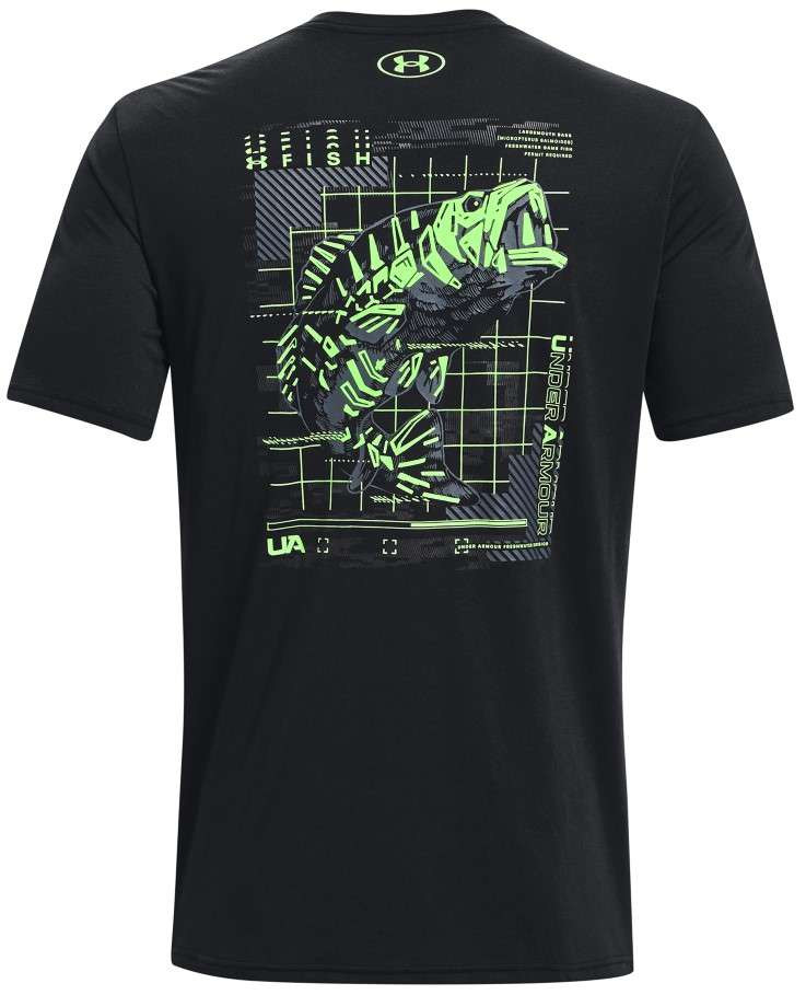 Under Armour FISH Bass Skelmatic S/S - Black - Small - TackleDirect