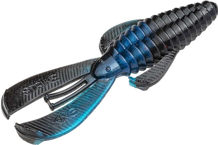 Strike King Rage Bug Midsize - Black Blue Swirl - TackleDirect