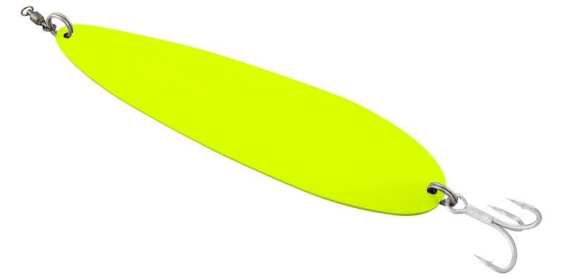 Tsunami Pro Flutter Spoon - 11in - Chartreuse - TackleDirect
