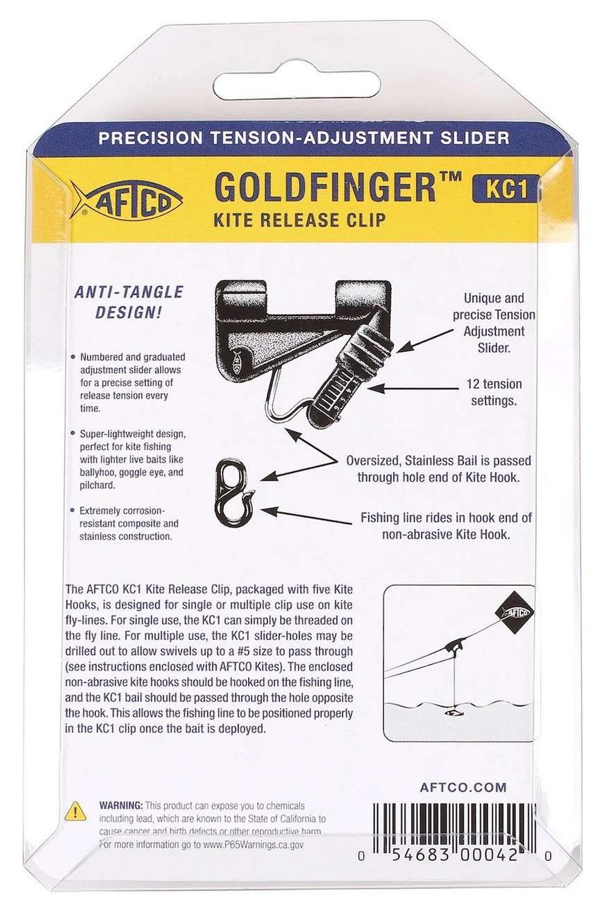 Aftco Goldfinger Kite Release Clip - TackleDirect