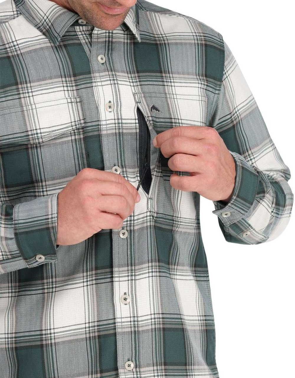 Simms Mens Guide Flannel - TackleDirect