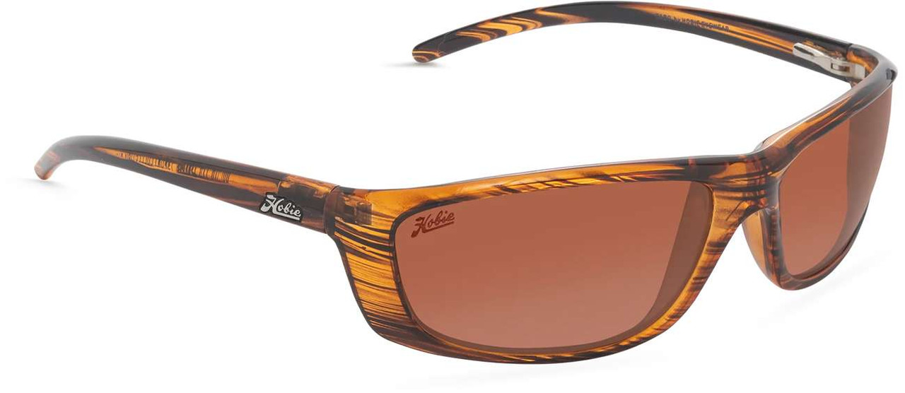 Hobie Cabo Sunglasses - Shiny Brown Wood/Copper - TackleDirect