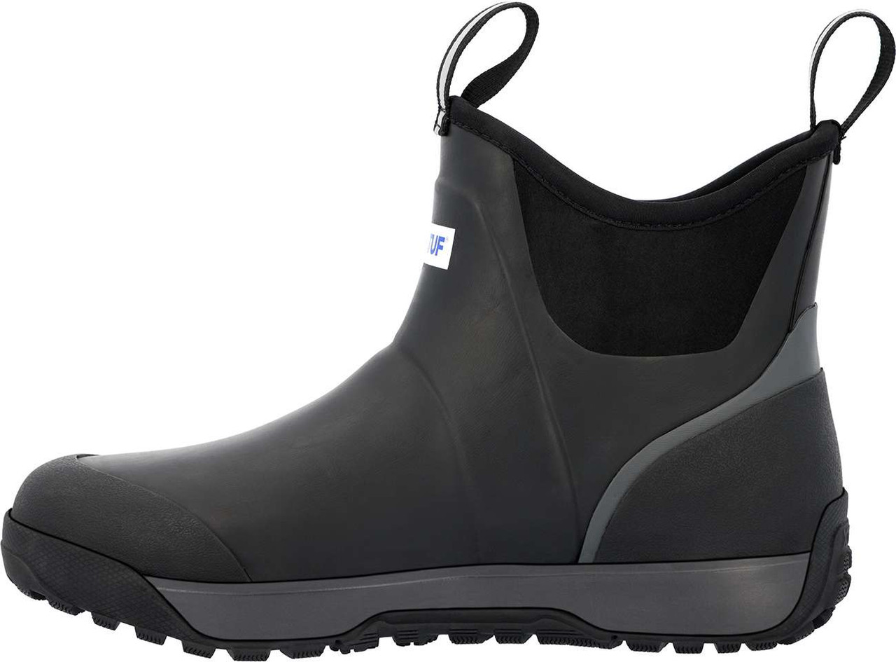 Xtratuf Mens Ice Rubber Ankle Deck Boot - Black - 12 - TackleDirect