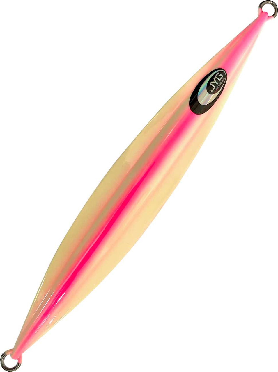 JYG PRO Fishing Deep Slow Pitch Jig - 200g - Pink Glow - TackleDirect
