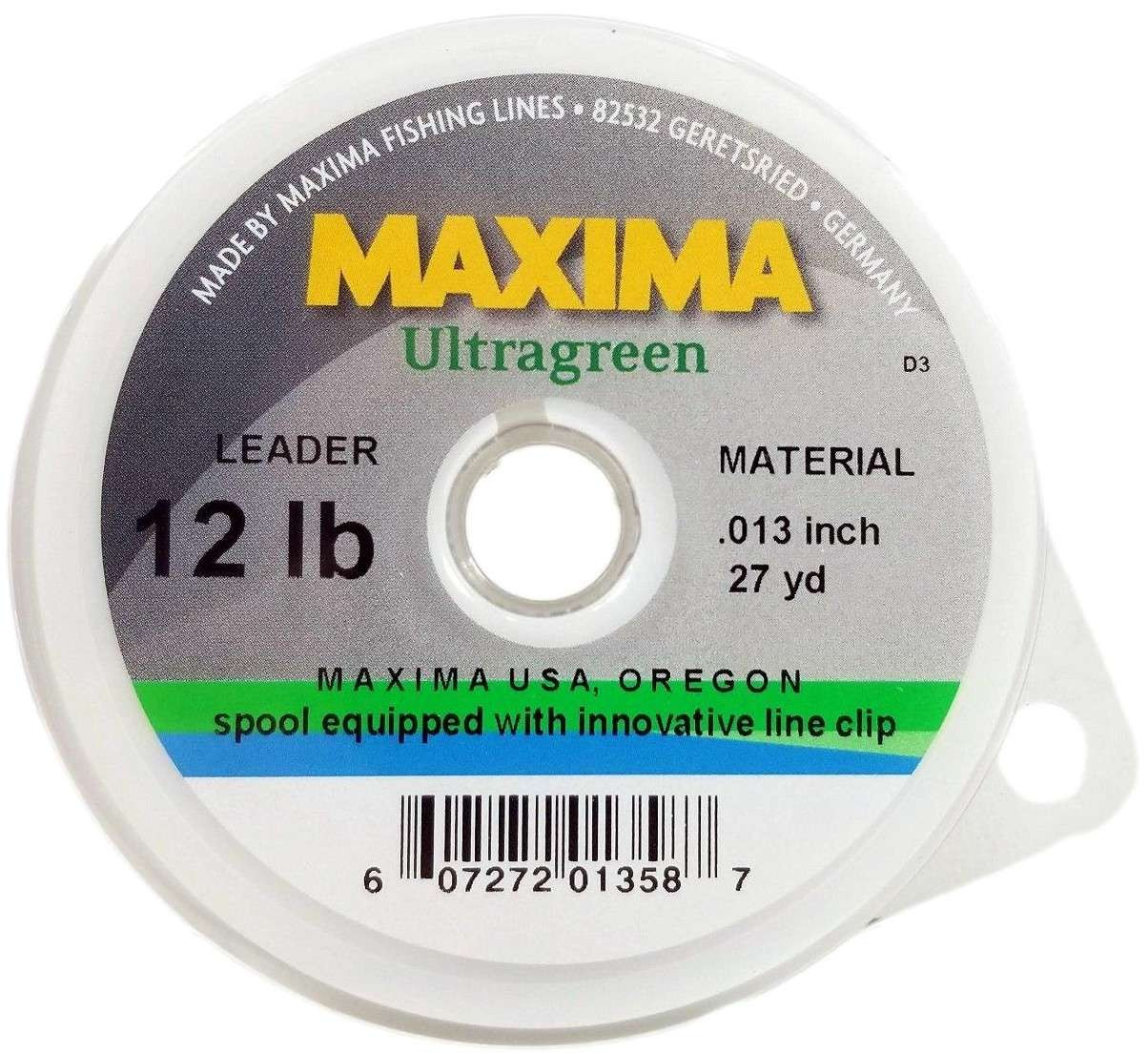 Maxima Ultragreen Monofilament Line - 12lb 27yd - TackleDirect