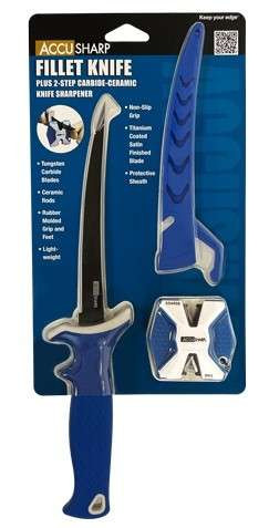 AccuSharp 736C Fillet Knife with 2-Step C/C Sharpener - TackleDirect