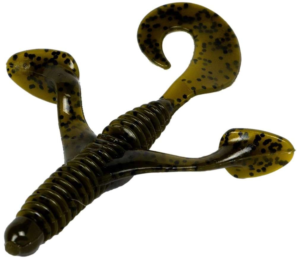 Lake Fork Trophy Lures Fork Creature Bait - 3.75in Grn Pump. - TackleDirect