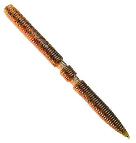 Lake Fork Trophy Lures Hyper Stick Worm - 5in Sun Perch - TackleDirect
