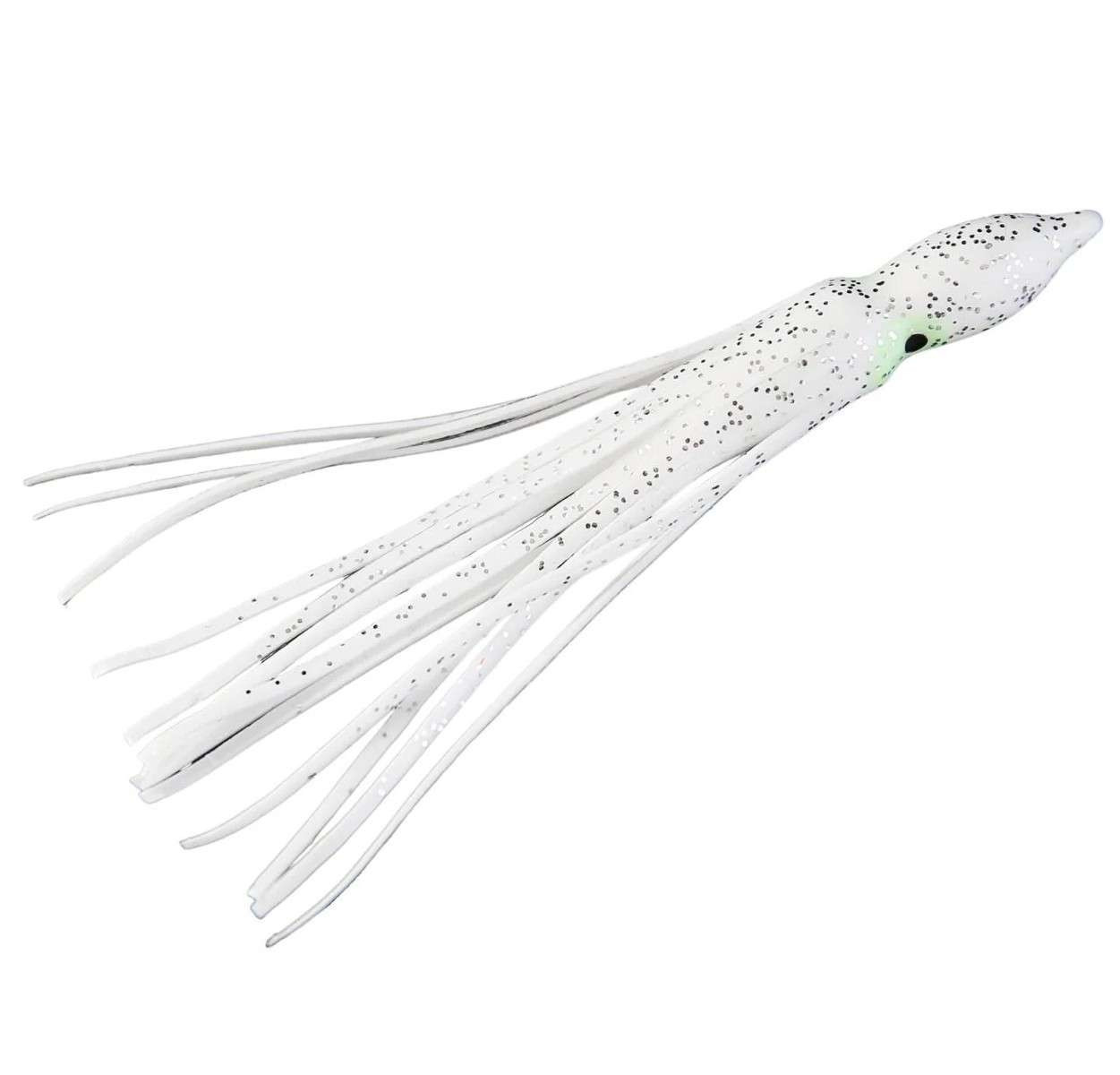 Jigging World Squid Teasers - 6in - White - TackleDirect