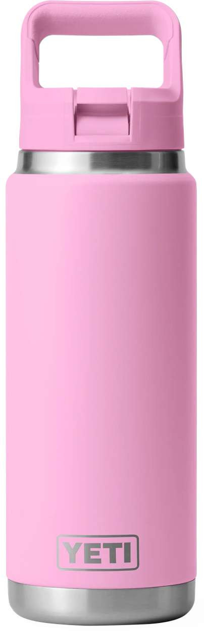 YETI Rambler 26oz Bottle with Straw Cap - Power Pink - TackleDirect