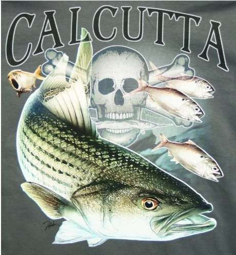 Calcutta CS-CAL37M Fade Logo Striper Tee - TackleDirect