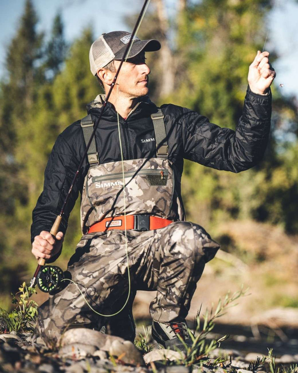 Simms M Tributary Stockingfoot Wader -RCO- LK 9-11 - TackleDirect