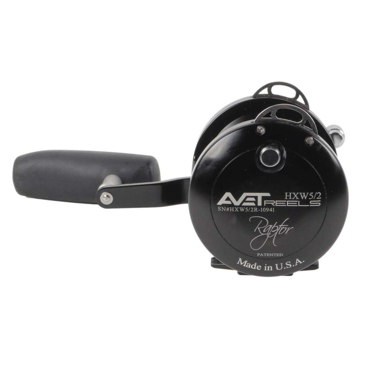 Avet HXW 5/2 RAPTOR R/H Two-Speed Lever Drag Casting Reel - Black ...