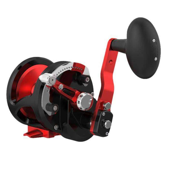 Avet JX 6/3 MC Raptor Plus RH Lever Drag Conventional Reel - Black/Red ...