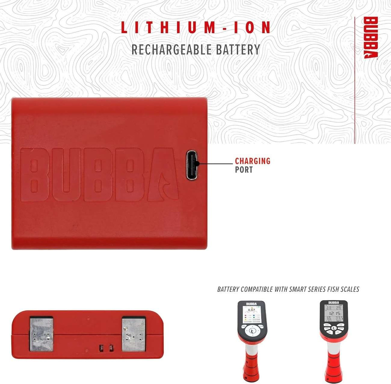 Bubba Smart Fish Scale Rechargeable Battery - TackleDirect