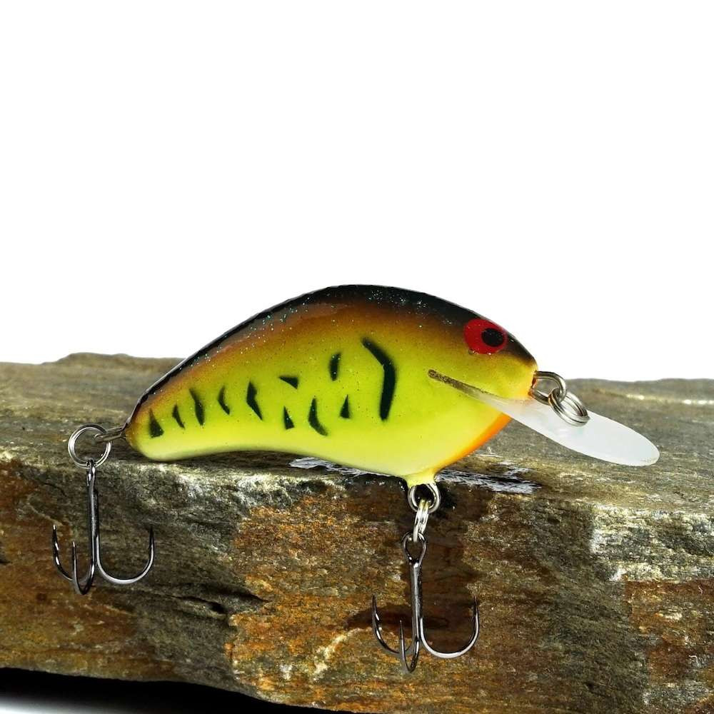 PH Custom Lures Dollar Bill Crankbait - Chartreuse Mudbug - TackleDirect