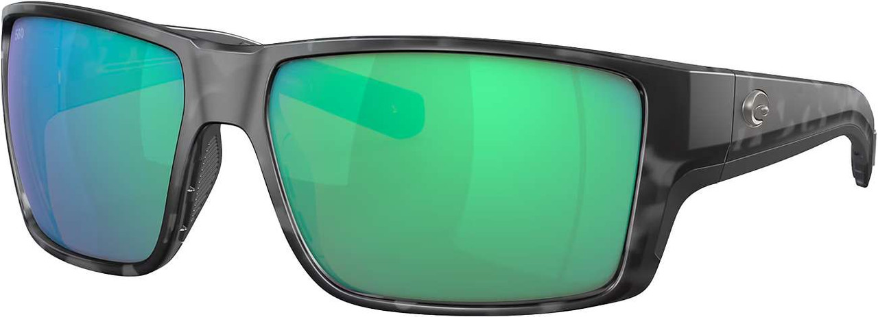 Costa Reefton Pro Sunglasses - Tiger/Green Mirror 580G - TackleDirect