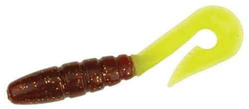 DOA C.A.L. Curl Tails 351 Root Beer/Chartreuse Tail