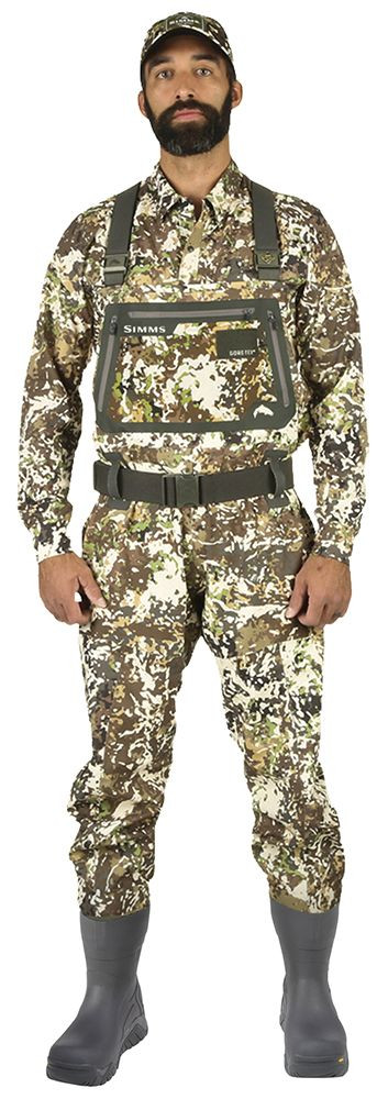 Simms G3 Guide River Camo Wader Bootfoot Vibram L10 - TackleDirect