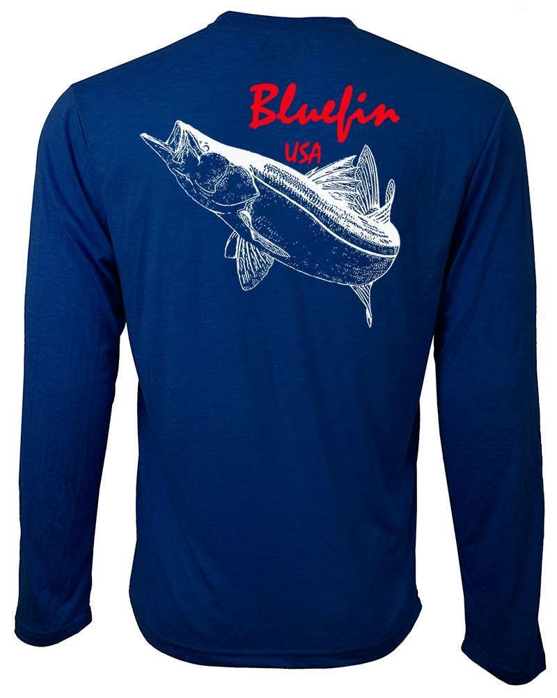 Bluefin USA Graphic BF Tech LS Shirt - Snook - Size Large