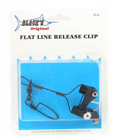 Black Marine RC80 Flat Line Release Clip - TackleDirect