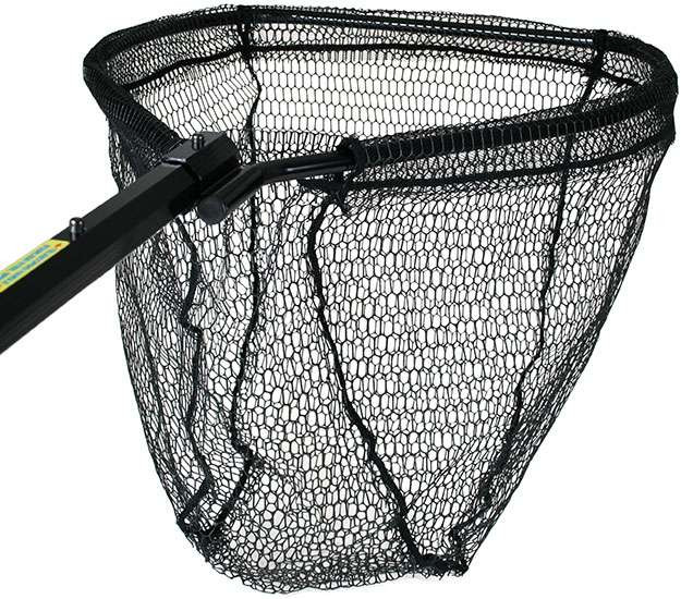Cumings Black Octagonal Salmon Net 21.5in x 27in Bow - TackleDirect