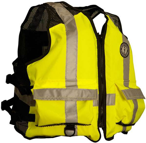 Mustang MV1254 T3 High Visibility Mesh Flotation Vest - TackleDirect