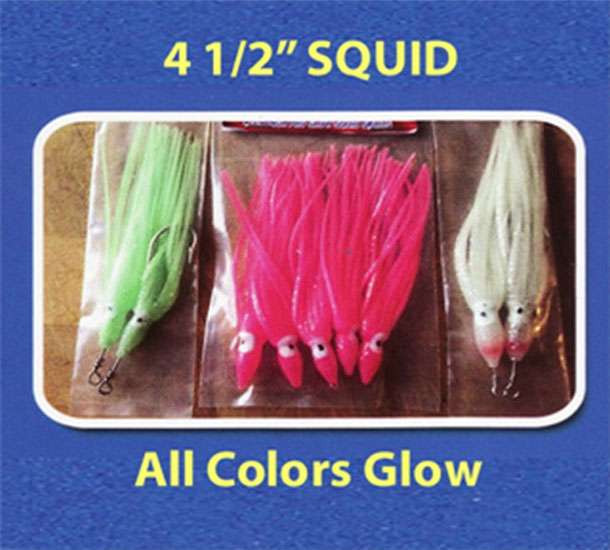 Run Off Lures Rigged and Unrigged Squid - TackleDirect