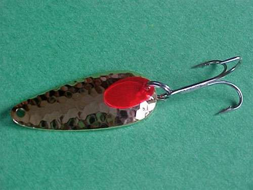 Gator 1/4 oz. Gold Mr. Red Hammered Spoon