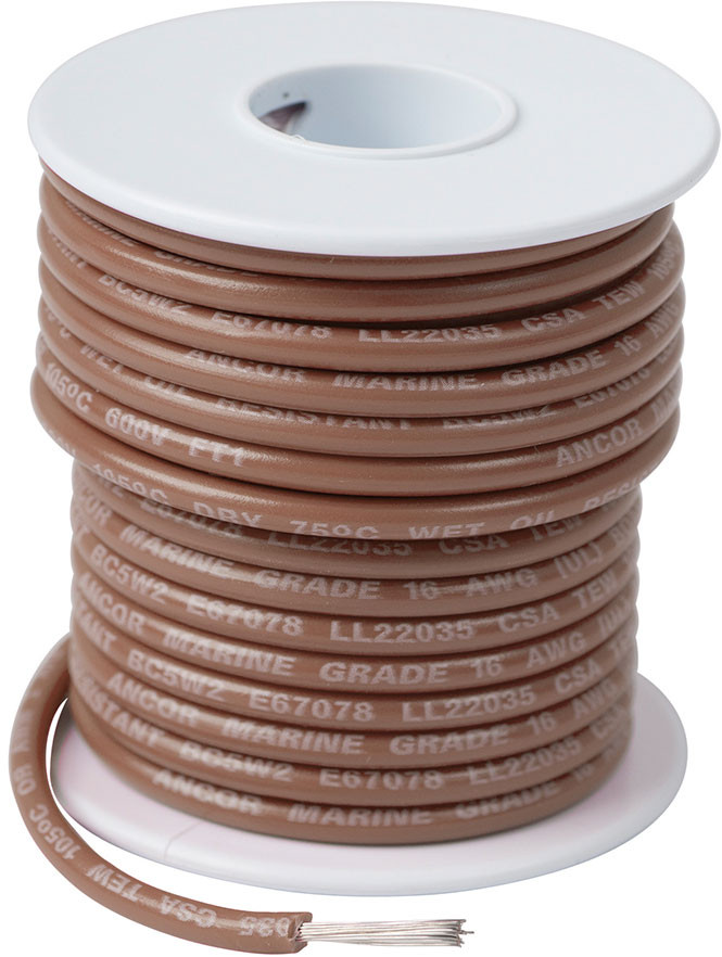 Ancor 14 AWG Tinned Copper Wire - Tan - 500ft - TackleDirect